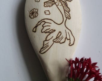Wood burned spoons | Etsy
