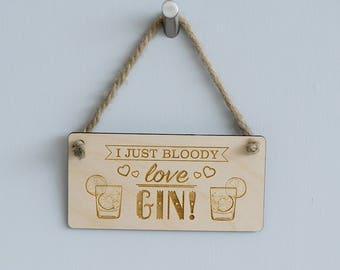 Gin sign | Etsy