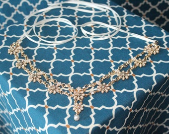 Bridal forehead band | Etsy