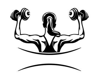 Female bodybuilder | Etsy