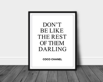 Coco chanel poster | Etsy