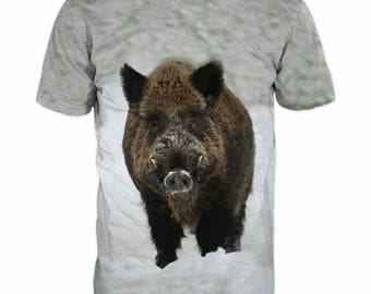 Wild boar print | Etsy