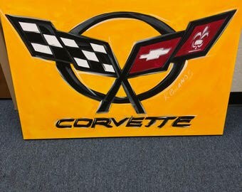 Corvette art | Etsy