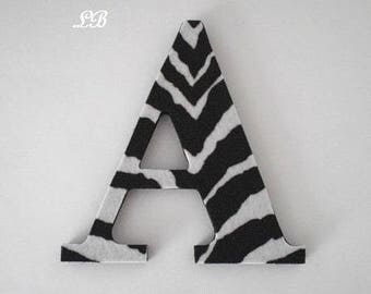 Zebra print letters | Etsy