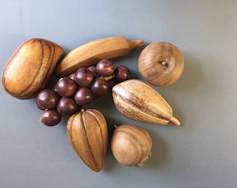 Wooden fruit | Etsy