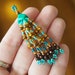 beadweaving tutorial: Seed bead mandala earrings or pendant.