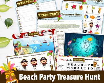 Hawaiian Luau Themed Treasure Hunt