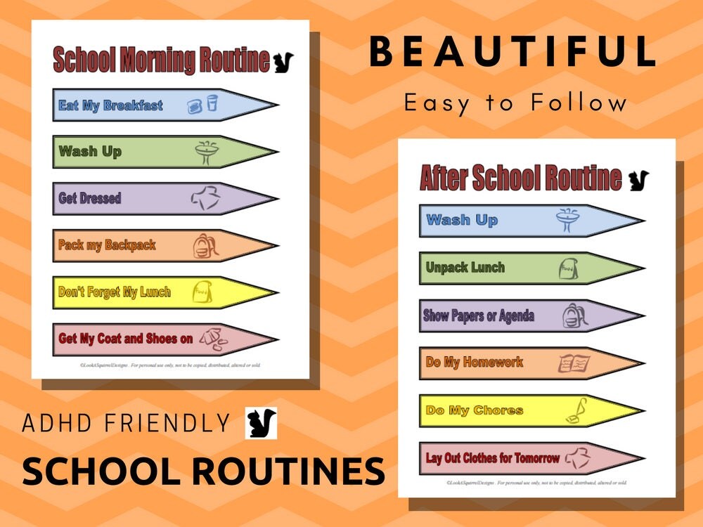 Free Printable Adhd Routine Charts - Printable Word Searches