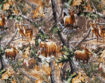 Woodland fabric | Etsy