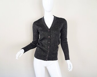 Metallic cardigan | Etsy