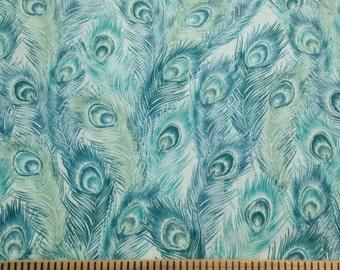 Peacock fabric | Etsy