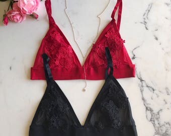 Sheer bralette | Etsy