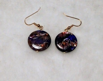 Purple shell jewelry | Etsy