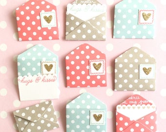 Mini valentine cards | Etsy