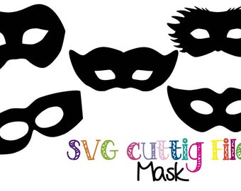 Superheroes Masks Cutting Files SVG JPG Digital Graphic