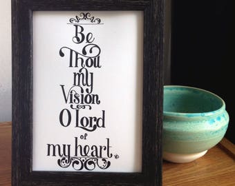 Be thou my vision | Etsy