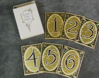 1920s table numbers | Etsy