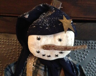 Primitive snowman | Etsy