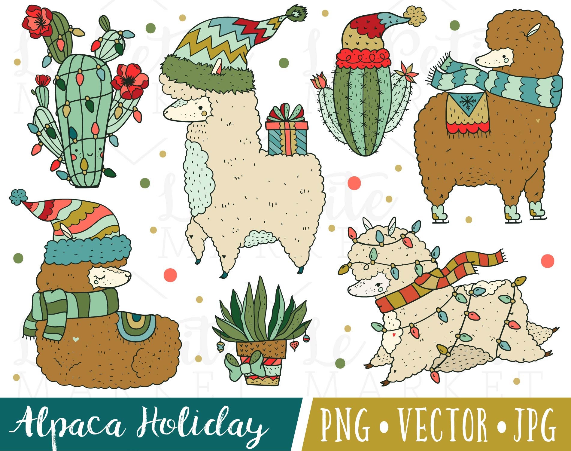 Cute Alpaca Clipart Images Cute Christmas Alpaca Clip Art