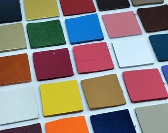 Leather squares | Etsy