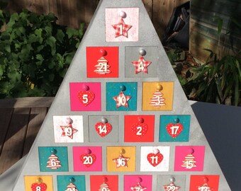 Christmas Tree Advent Calendar Pattern 29 Ornaments