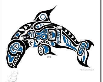 Haida orca | Etsy