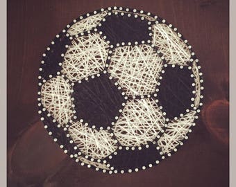 Soccer string art | Etsy