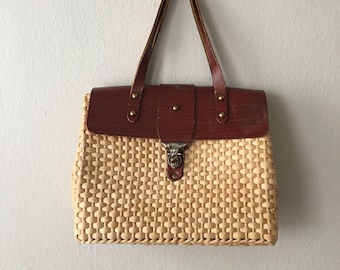 Wicker handbag | Etsy