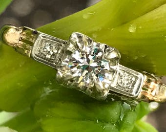 Estate diamond ring | Etsy