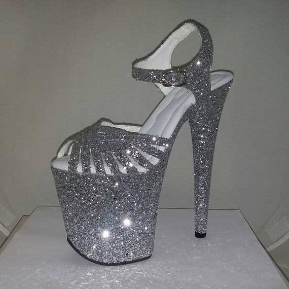 Pole dancing shoes custom made exotic platform high heels