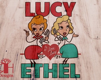 Lucy and ethel | Etsy