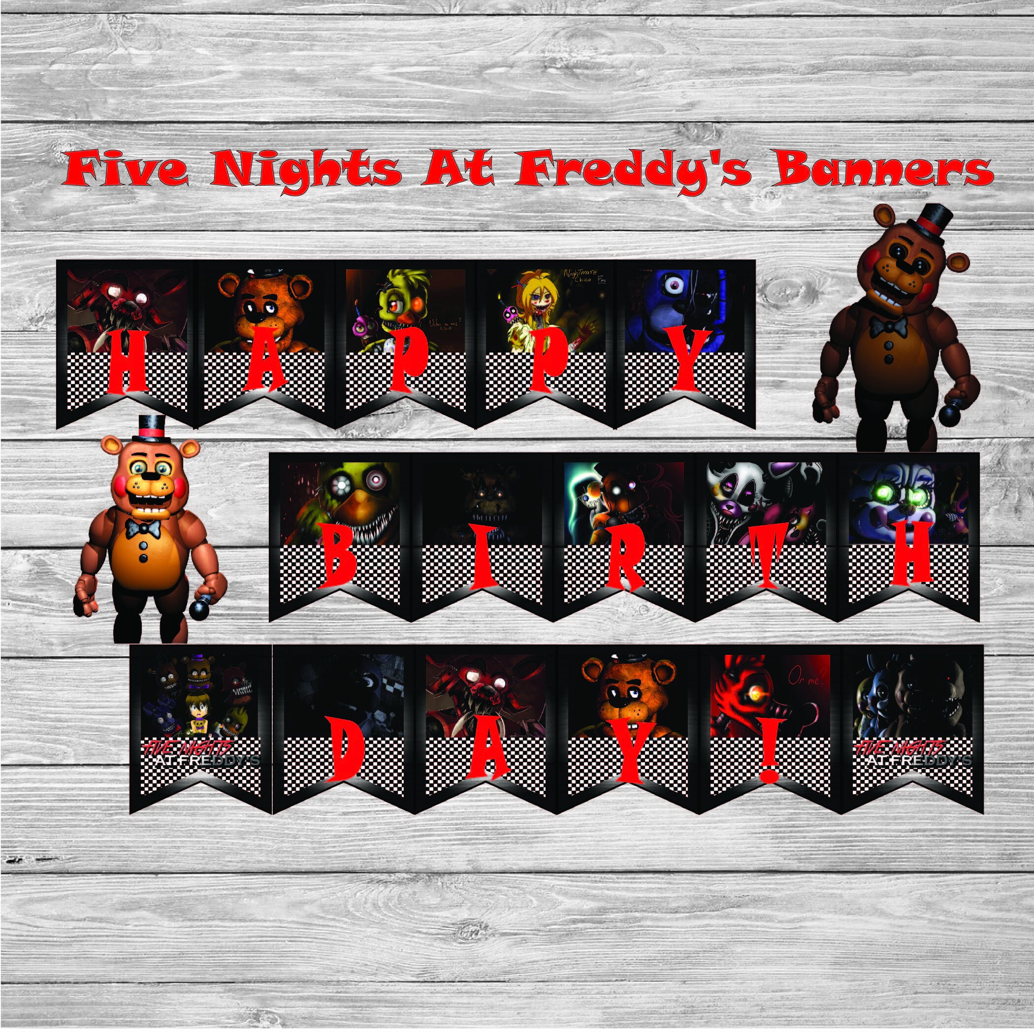 FNaF banner Five nights at freddy's triangle Banner