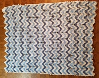 Granny Ripple Blanket PDF Crochet Pattern Instant Download