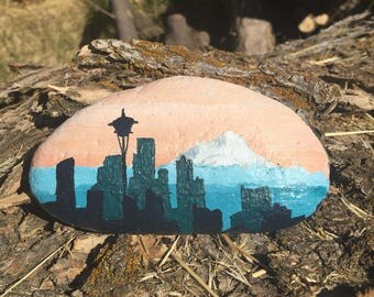 Seattle city skyline | Etsy