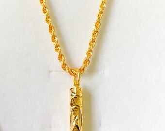 22k solid gold chain | Etsy