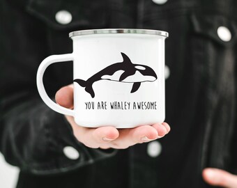 Enamel mug | Etsy