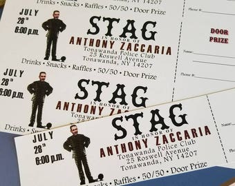 Printed Raffle Buck and Doe Tickets Jack and Jill Tickets