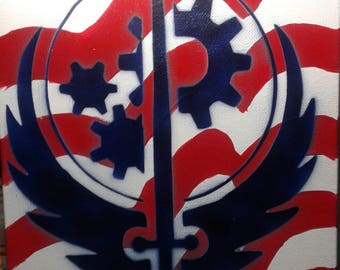 Fallout Brotherhood of Steel Inspired Propaganda Graphic