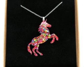 Unicorn necklace | Etsy
