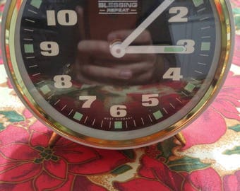 Wehrle Commodore Tide Desk Alarm Clock Collectable Vintage