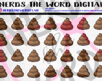Poop stickers | Etsy