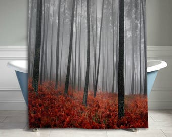 Tree shower curtain | Etsy