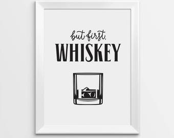 Whiskey print | Etsy