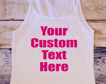 Custom tank top | Etsy