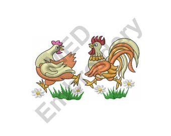 Chicken embroidery | Etsy