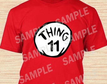 Thing 1 thing 2 iron on | Etsy