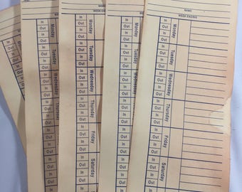 Vintage Time Cards Photography antique work photo wall art