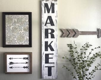 Vertical sign | Etsy