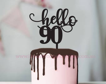 Ninety cake topper | Etsy