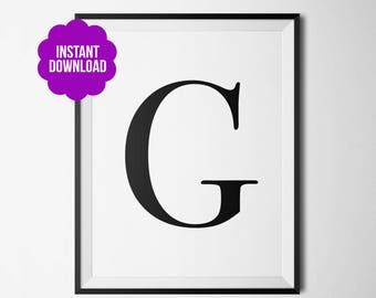 G letter | Etsy